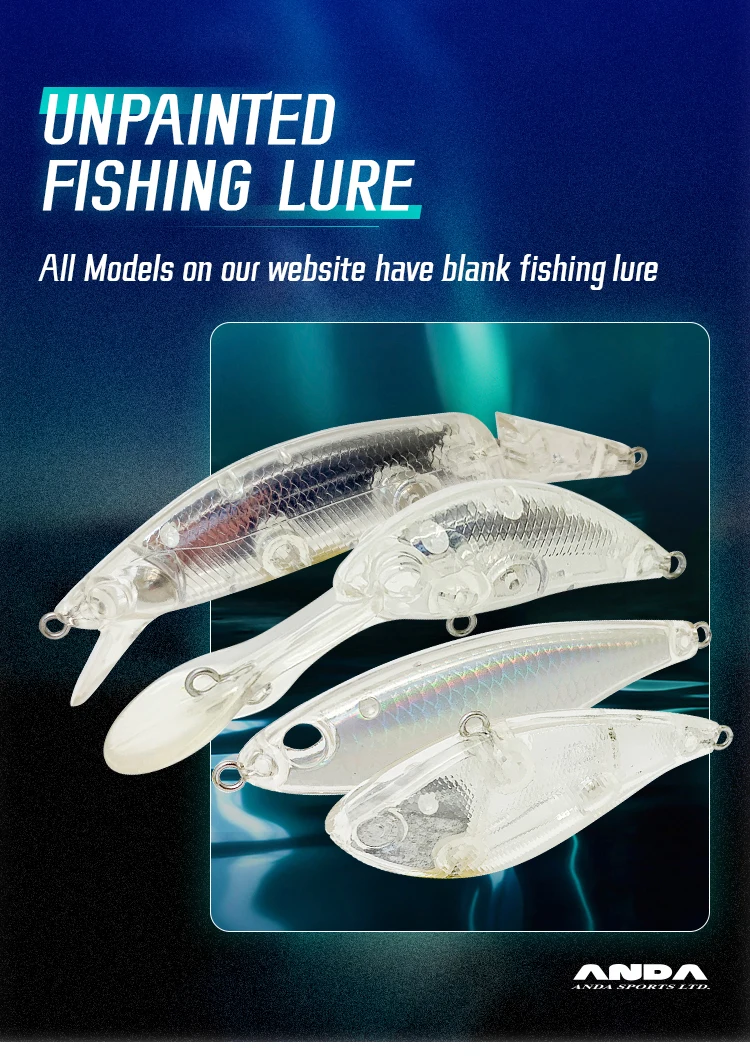 Unpainted Square Bill Crankbait Blanks Wholesale Floating Hard Abs ...