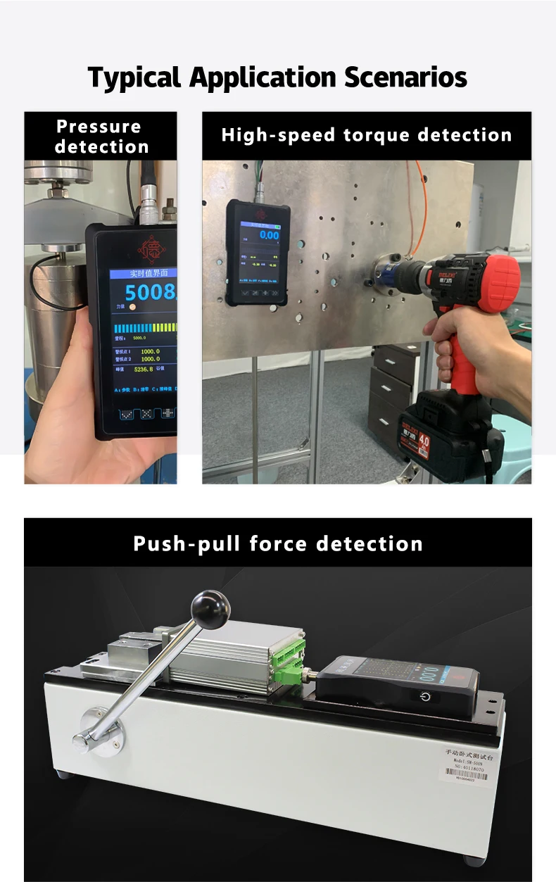 Portable Force Gauge Digital Hand Dynamometer Measuring Instrument ...