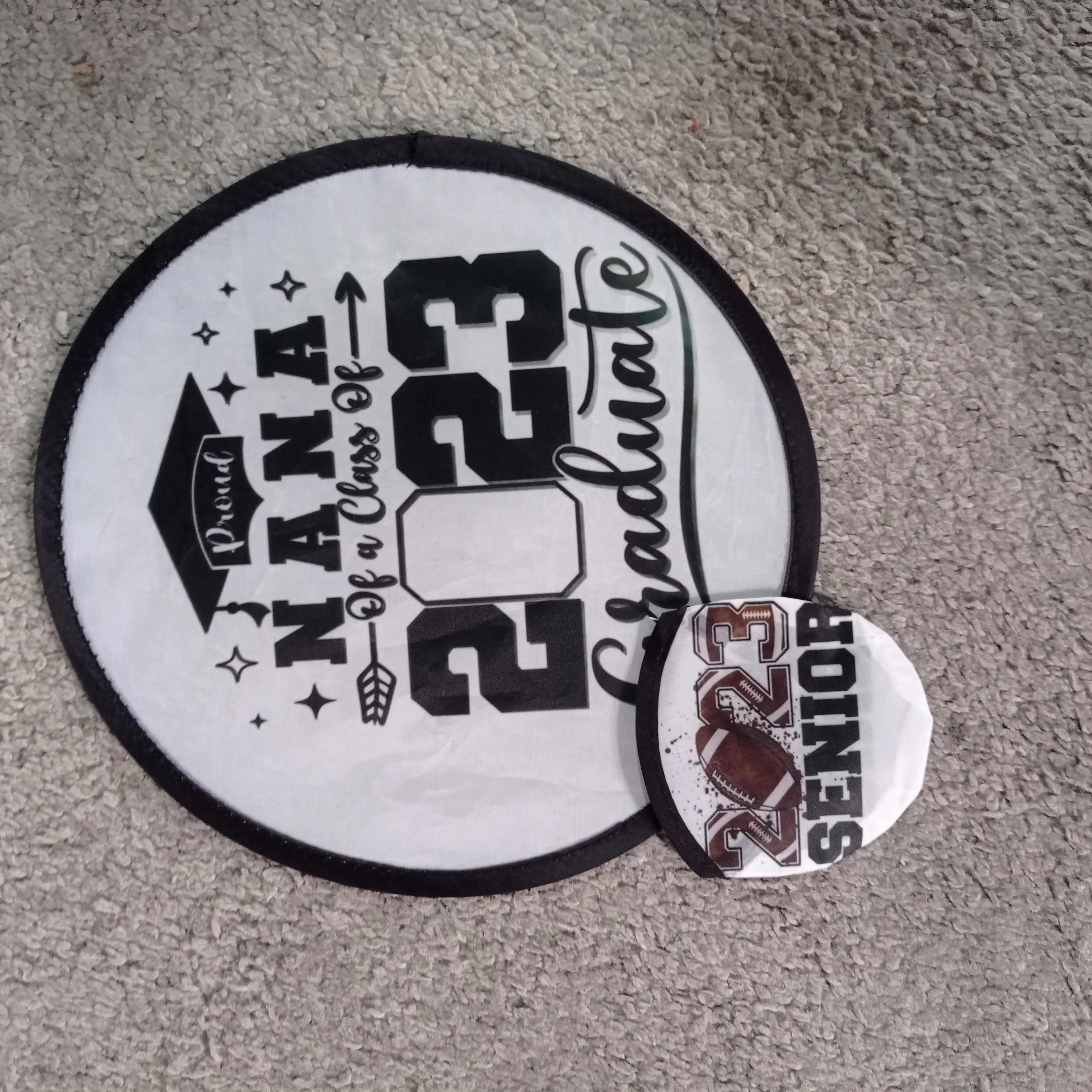 Blanks Sublimation Advertising Promotional Folding Fans Flying Disk ...