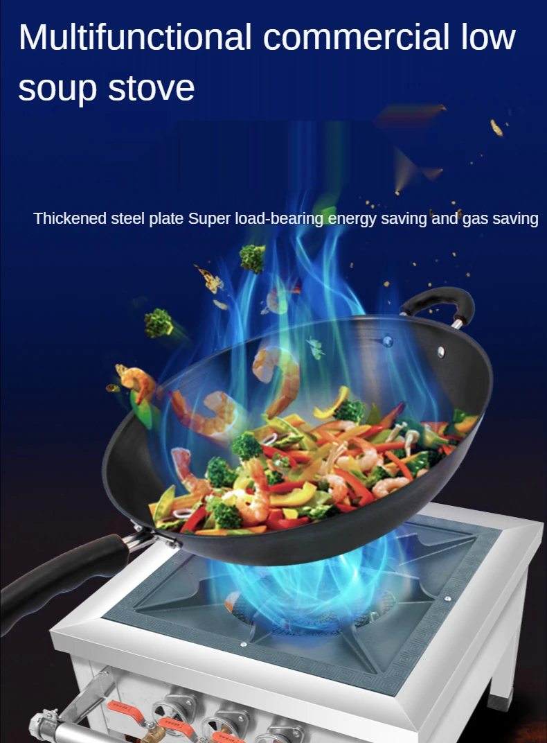 Chinese Commercial Wok Cooker Burner - Dual Ring Gas Stove for ...