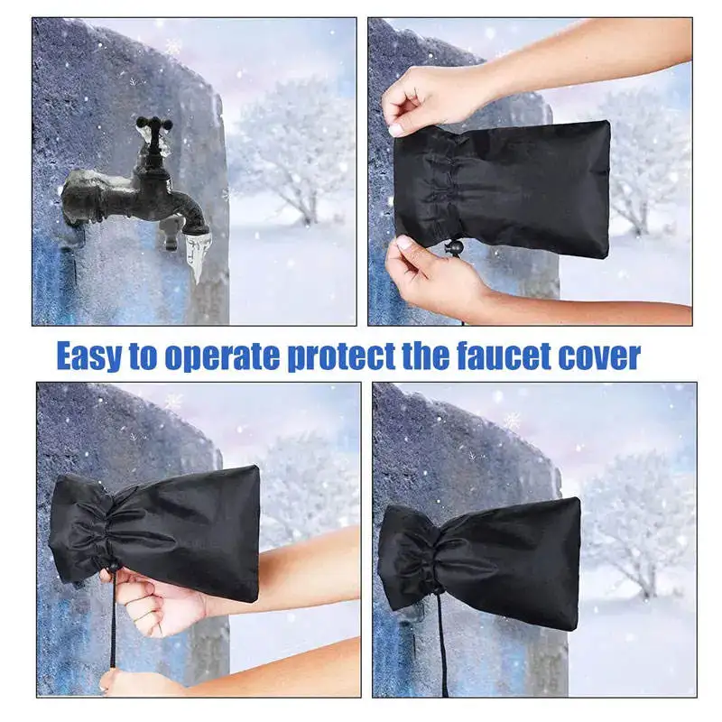 Reusable Faucet Insulation Winter Freeze Protection Outside Antifreeze ...