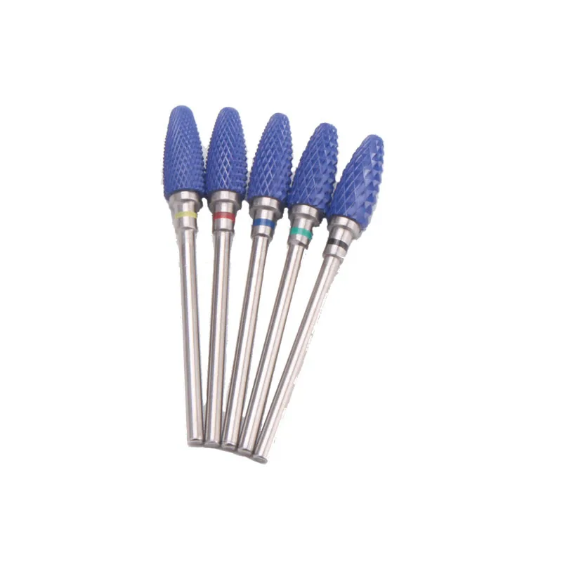 Blue Ceramic Nail Care Supplies Bullet Bur Of Ceramic Bits For Manicure ...