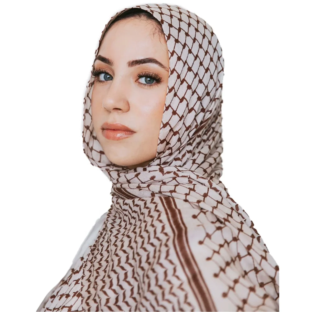 Shop 2024 Keffiyeh Scarf Trends - Ethnic Long Chiffon Prints