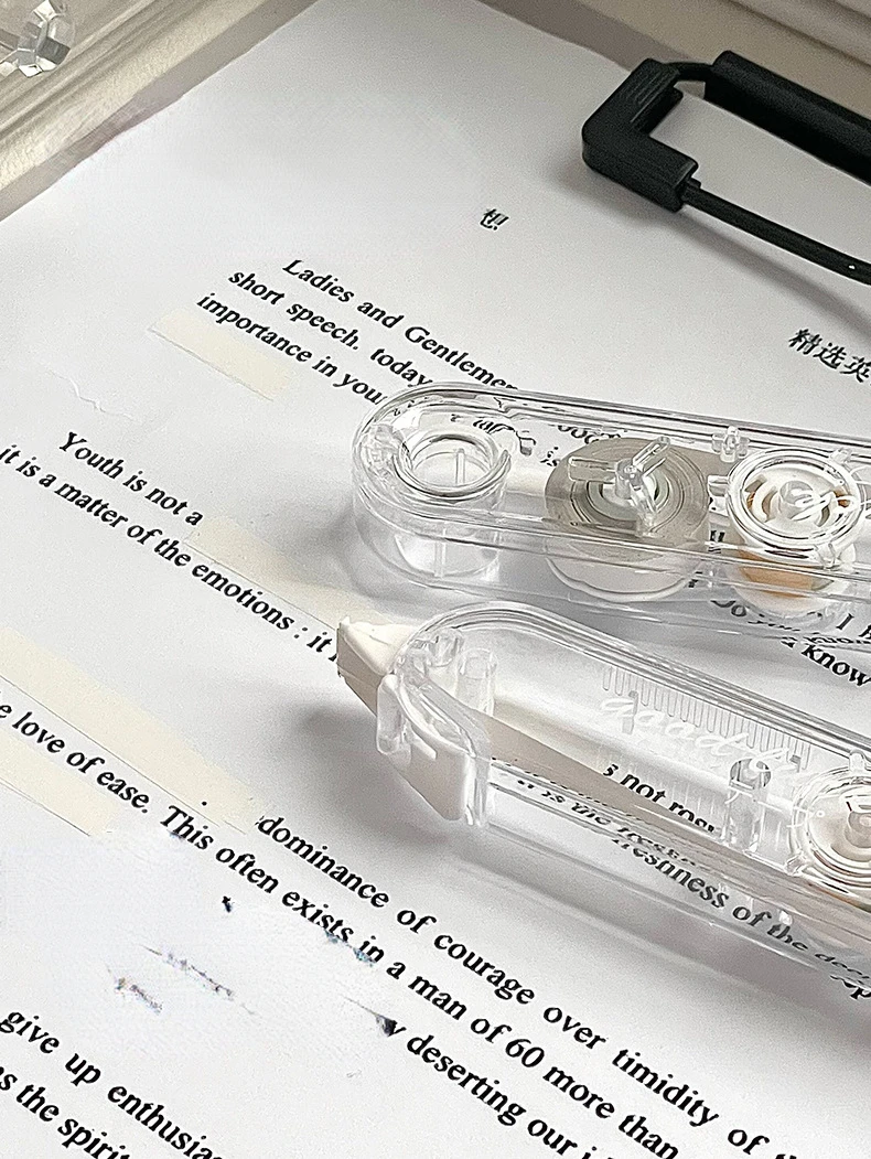 Transparent Simple Correction Tape - Creative & Portable
