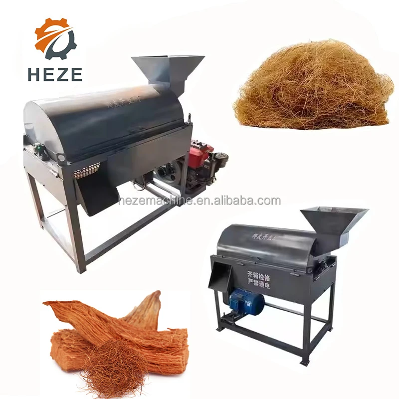 Automatic Coconut Coir Fiber Making Machine Coconut Shell Shredding ...