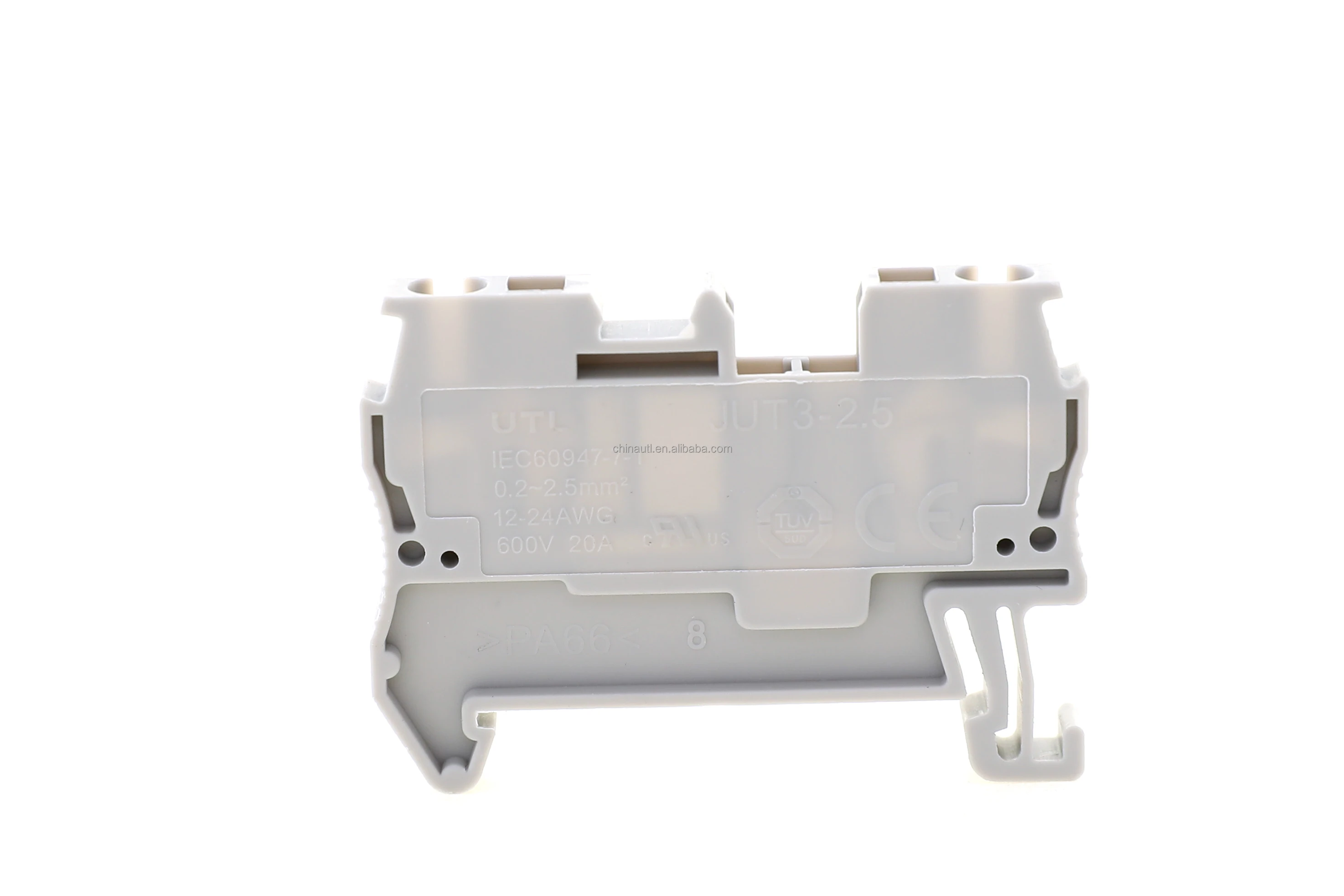 2.5mm2 Feed Through Spring Terminal Block Connector Electrical Din Rail ...
