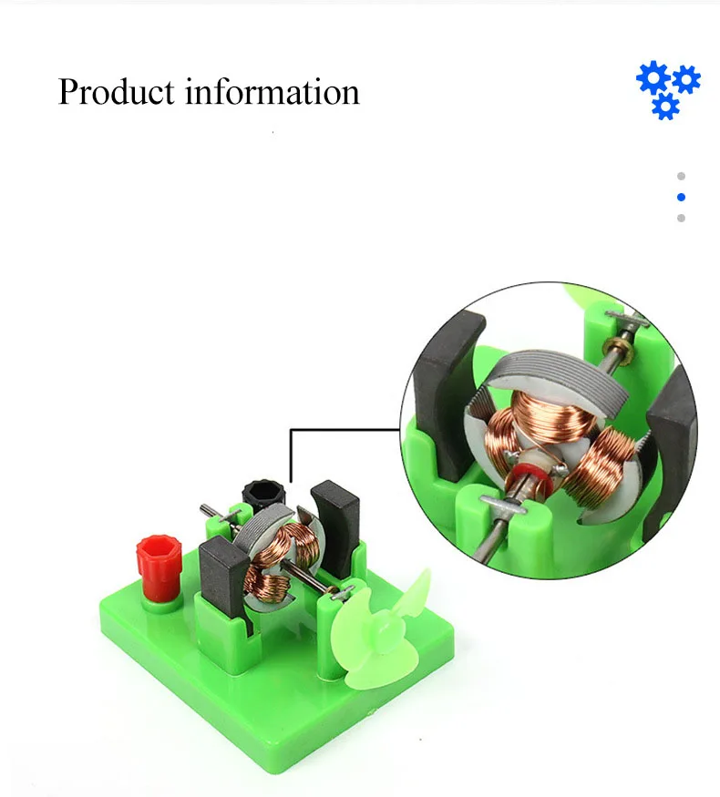School Physics Science Student Toy DIY Electrical Motor Model