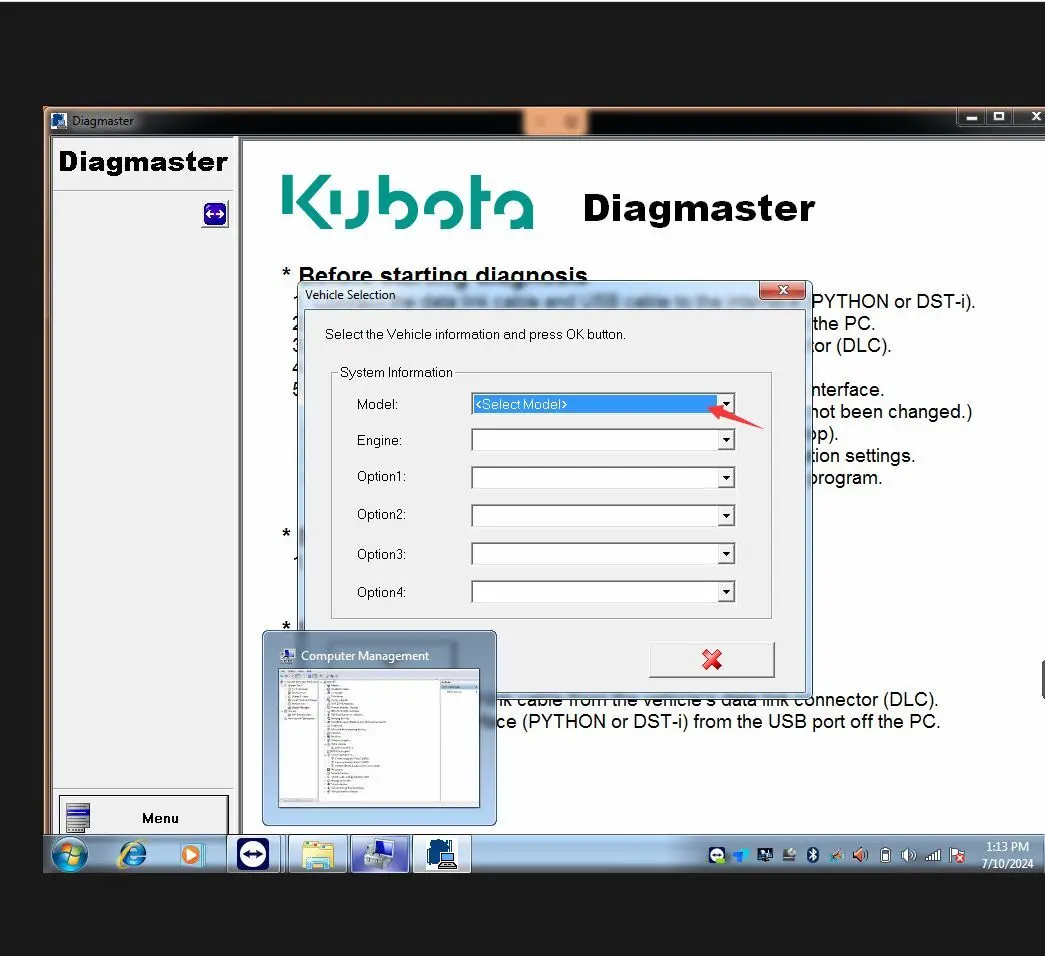 For Toyota Interface for Kubota Excavator Diagnostic Kit Heavy Duty ...