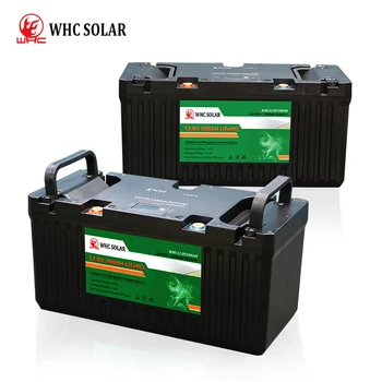 Whc Solar Batterie 12v 24v 48v 100ah 200ah 300ah Lifepo4 Lithium Iron Phosphate Battery Solar ...