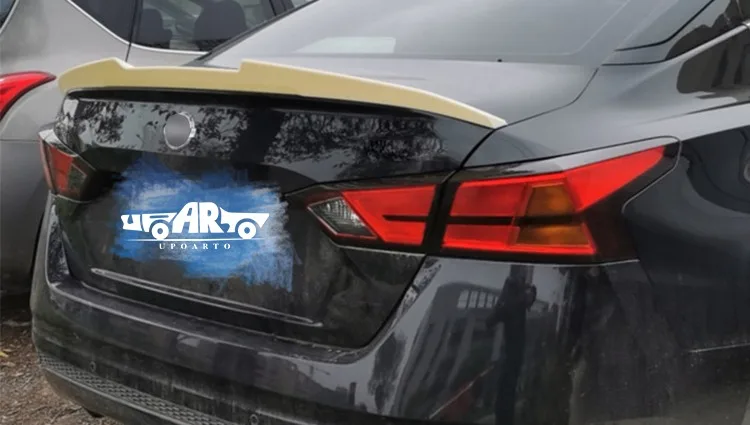 Customized Car Spoilers Abs Plastic Carbon Fiber Blade Style Rear Trunk ...