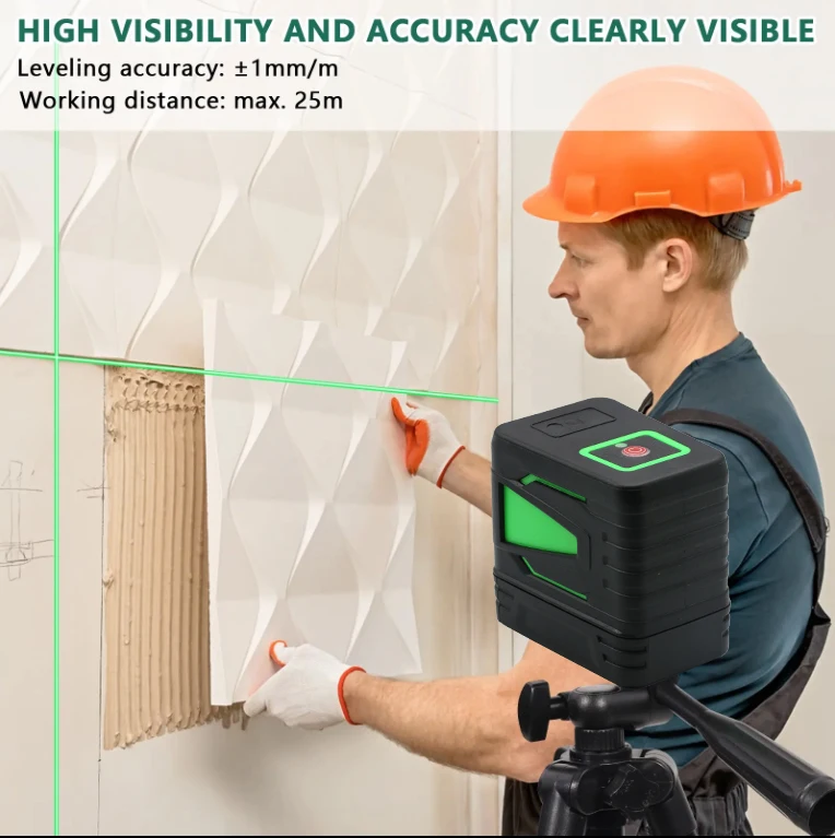 DIY Professional Factory Price Portable Level Laser 2 Lines Green