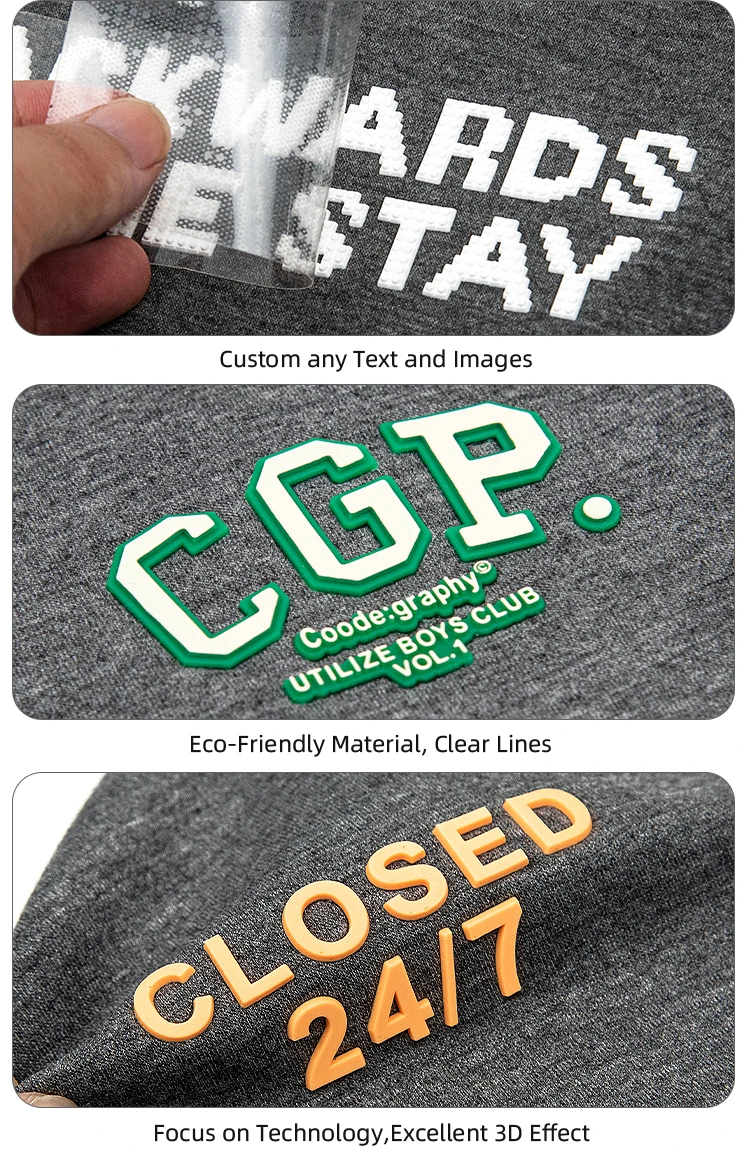 Custom T-shirt Neck Labels Paper Laser Puff Print Heat Transfer Tags ...