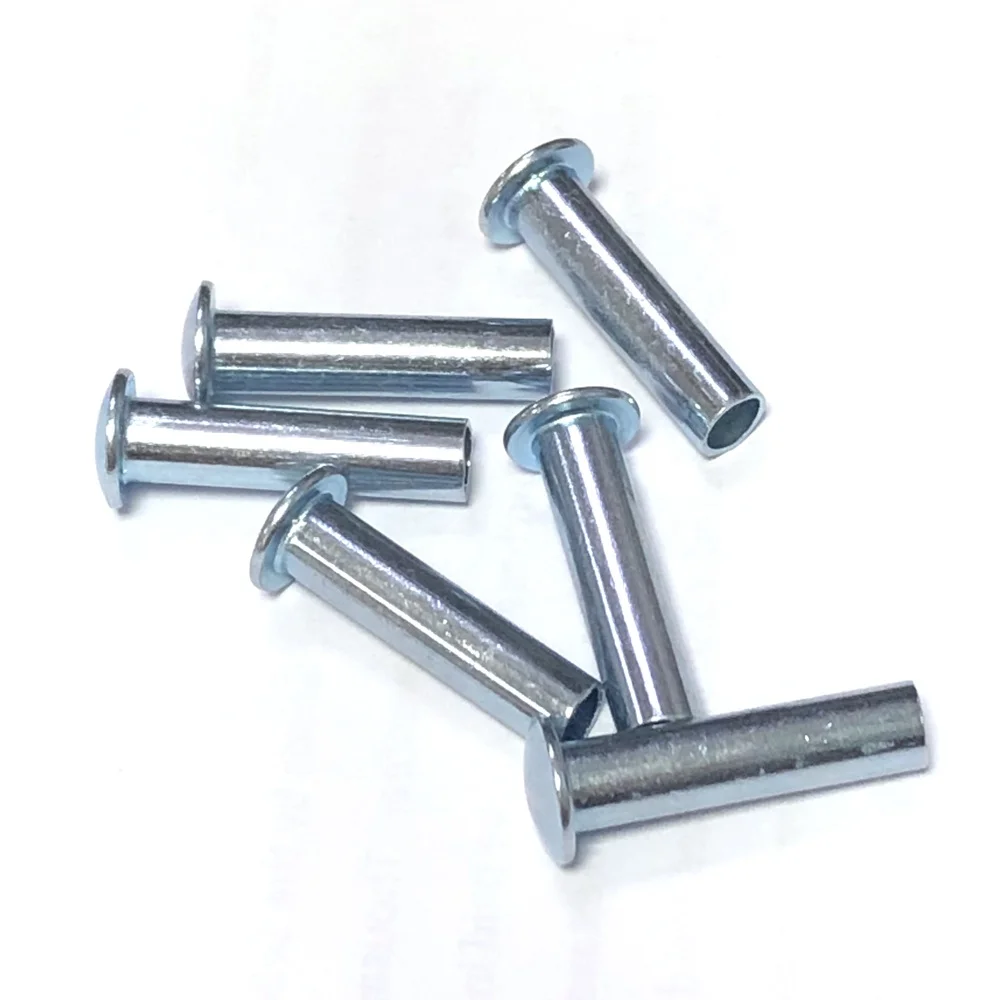China Flat Head Semi Tubular Rivets For Leather Fashion Rivets And ...
