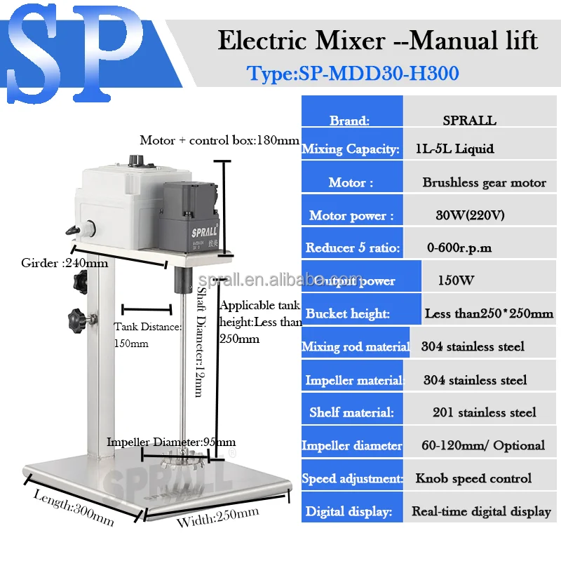 SPRALL Industrial Liquid Mixer - High Productivity Solutions