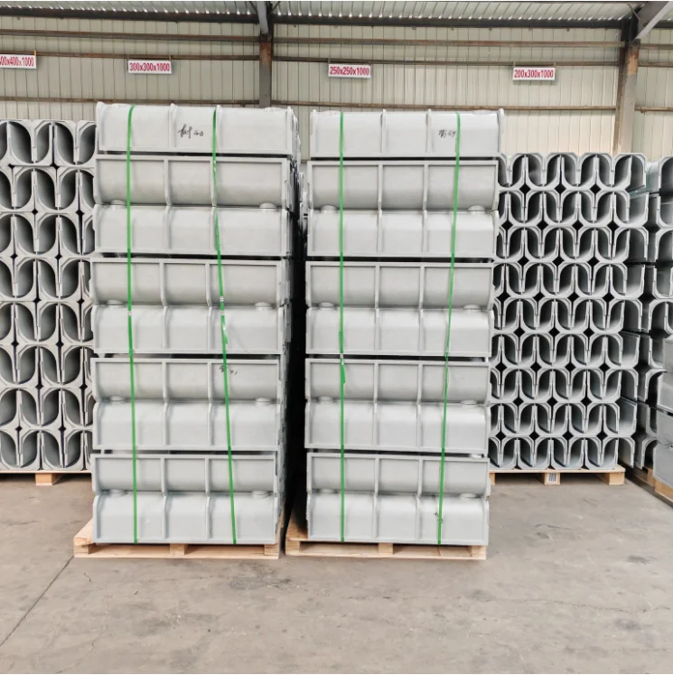 High Quality 200mm Fiberglass Channel Gutter 300 Polymer Resin Smc U ...