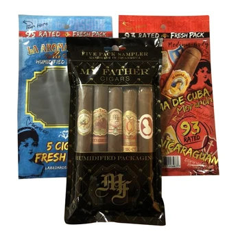 Custom Printed Zip Lock Cigar Packaging Bags-cigar Travel Humidor Bag ...