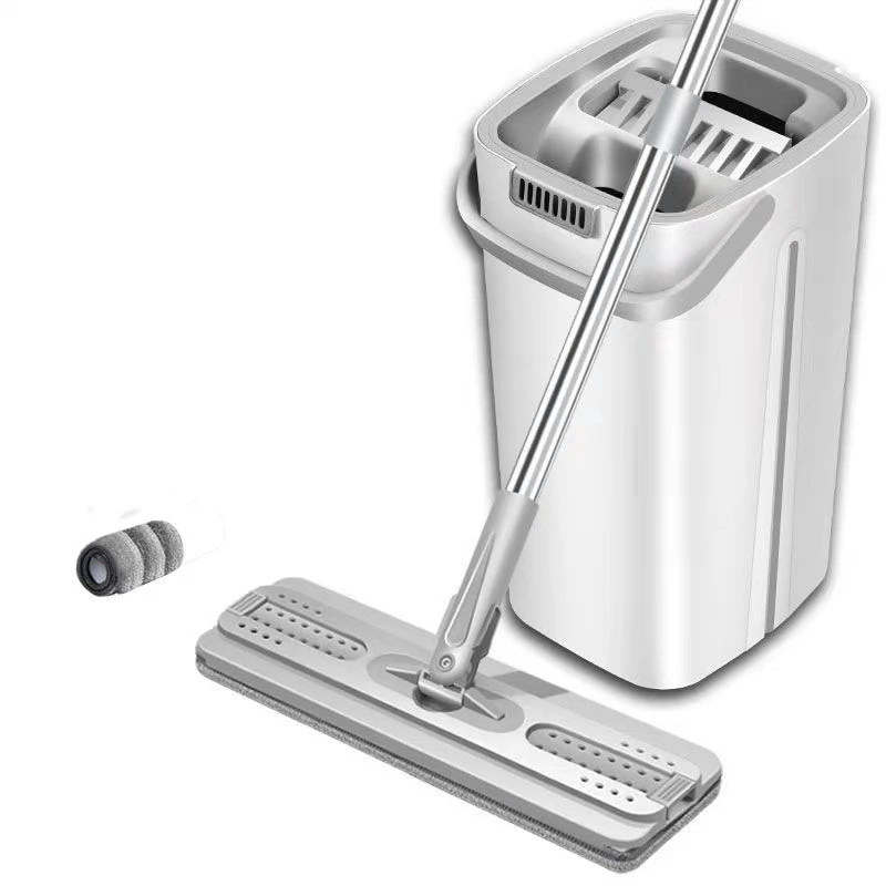 Mop and Bucket With Self Wringer Set Upgraded Square Microfiber ...