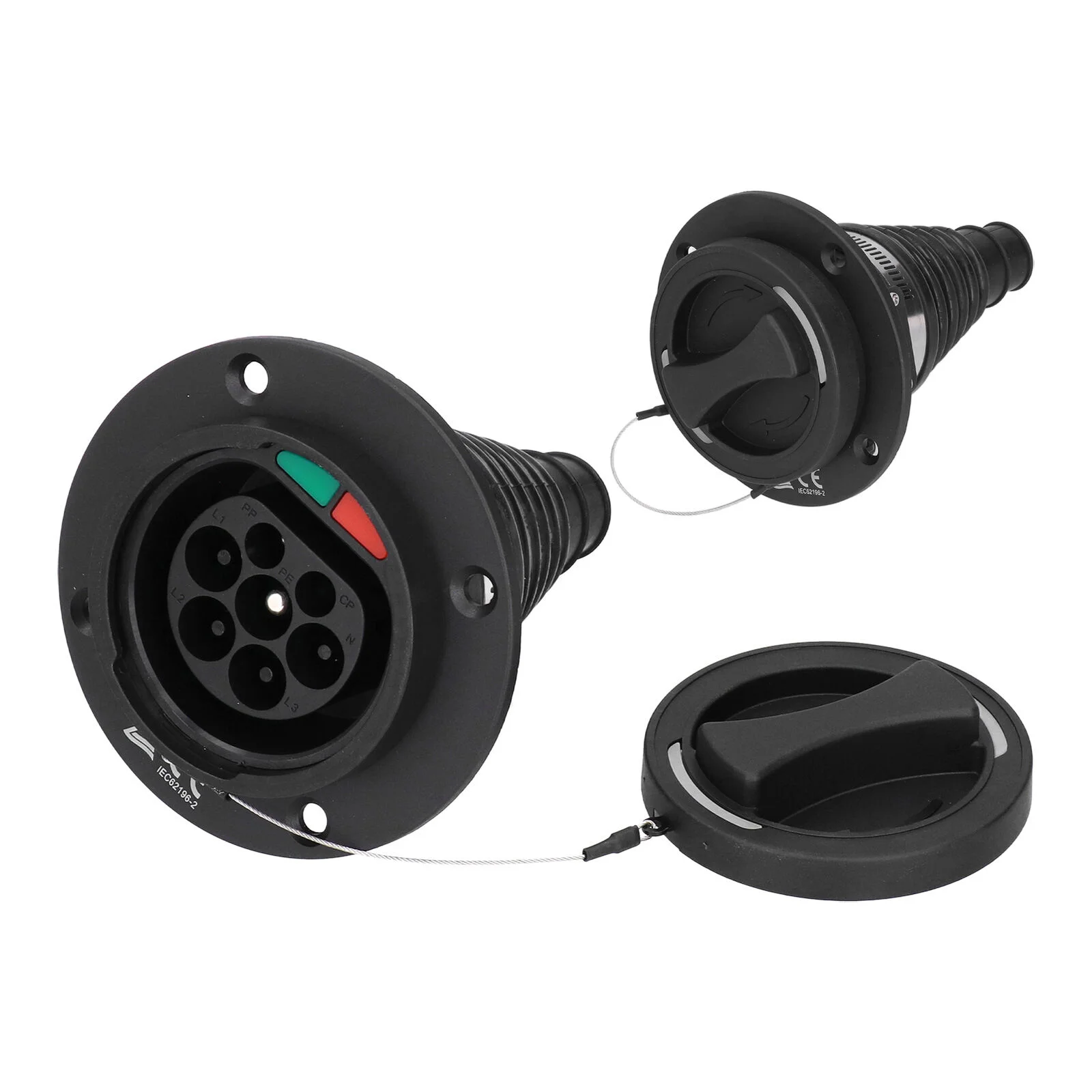 Portable Ev Charger Type 2 Male Ev Charging Socket 16a/32a Single Three ...