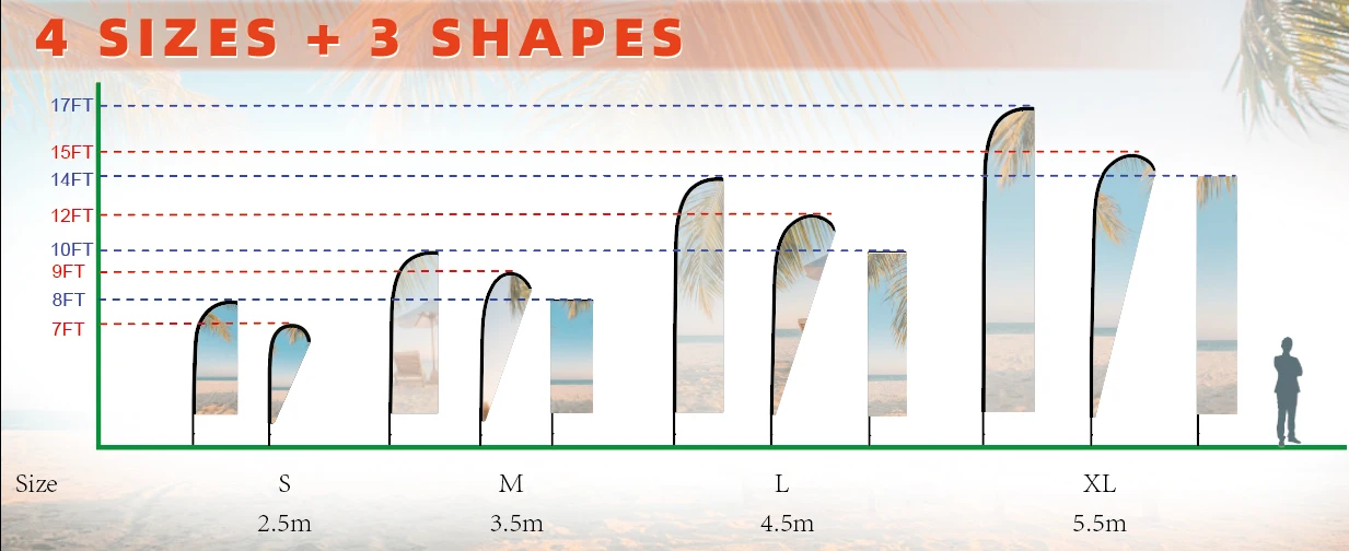 Outdoor Custom Printed Advertising Promotional Flags Banners Teardrop ...