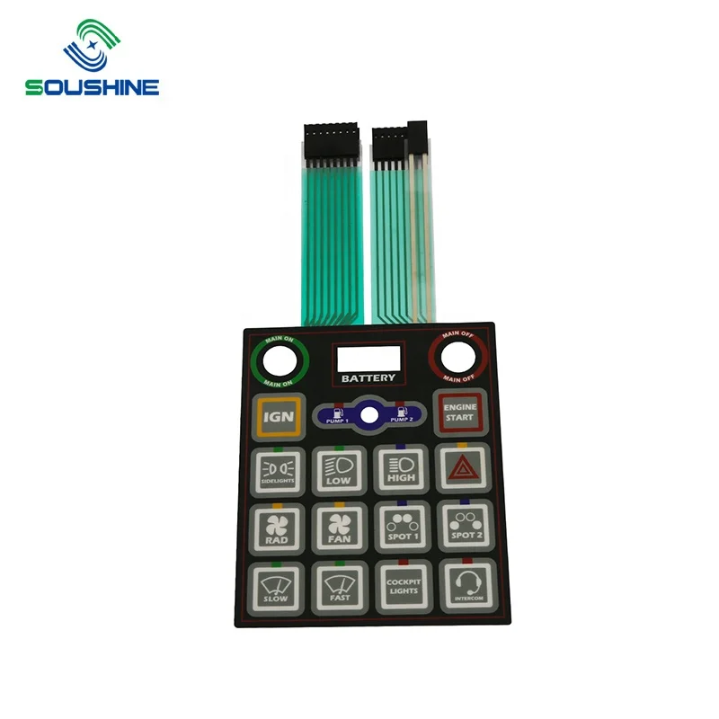 Custom Membrane Switch 4x4 Matrix Keypad 16 Keys Numeric Keypad Buy Membrane Switch Keyboard