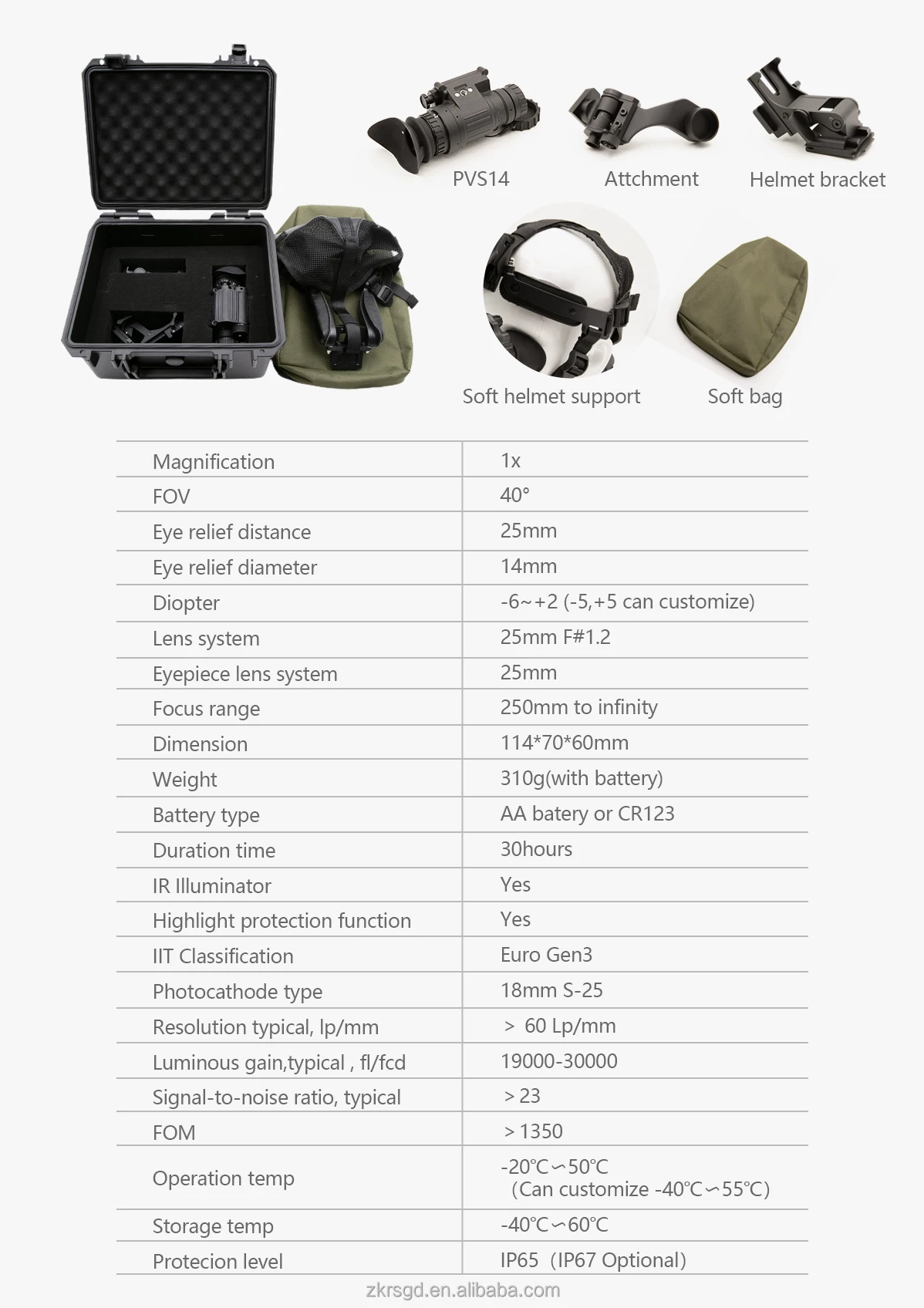 Cheap Gen3 Image Intensifier Tube for Night Vision Monoculars