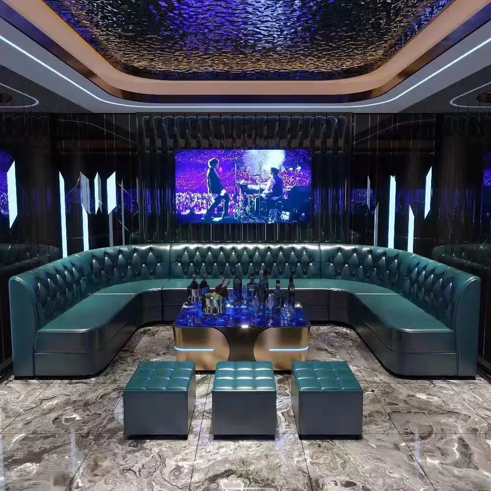 U Shape L Shape Custom Nightclub Bar Lounge Furniture Nightclub Booth ...