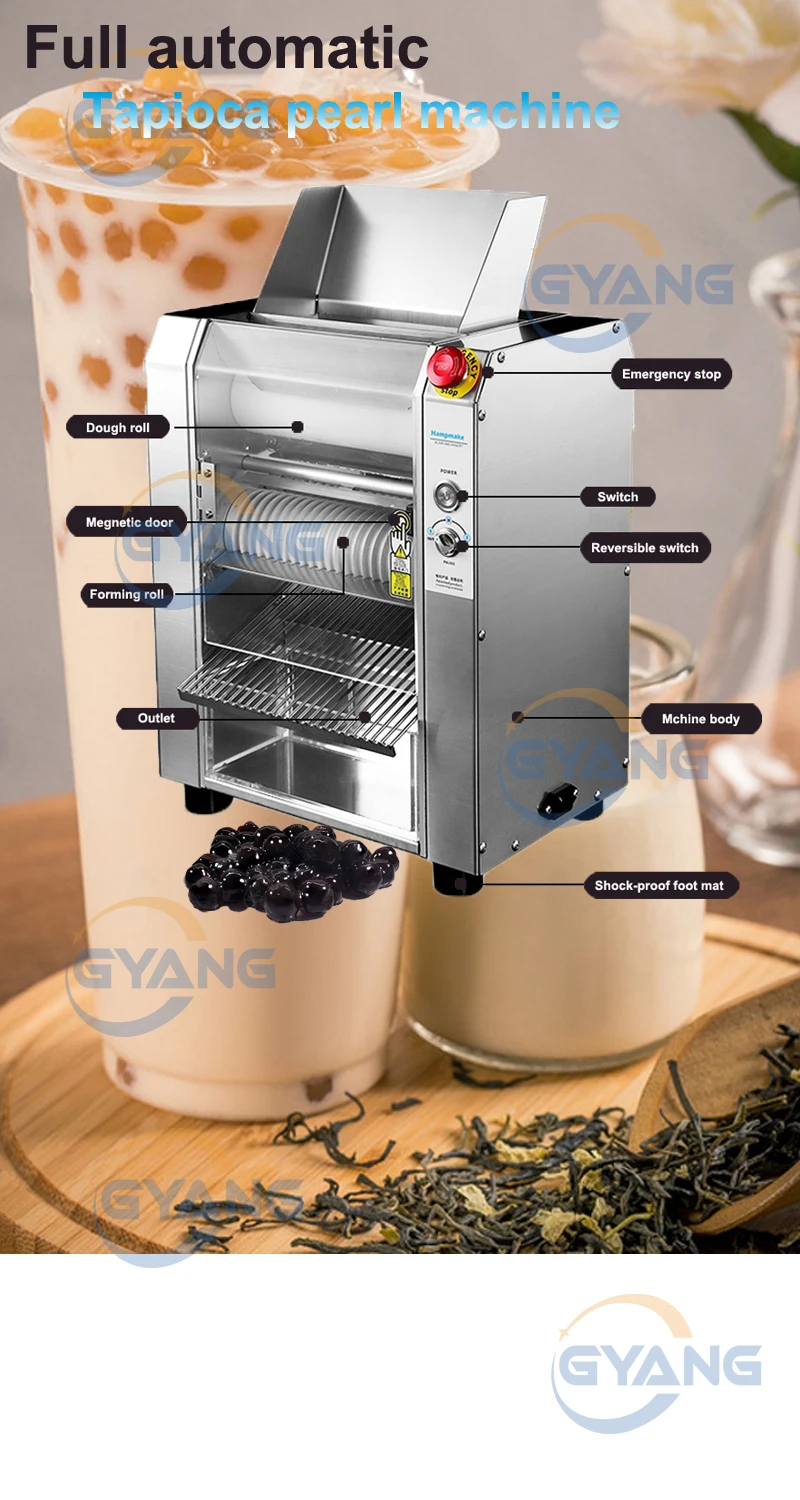 Automatic Popping Tapioca Pearl Sago Ball Making Machine 12mm Tapioca ...