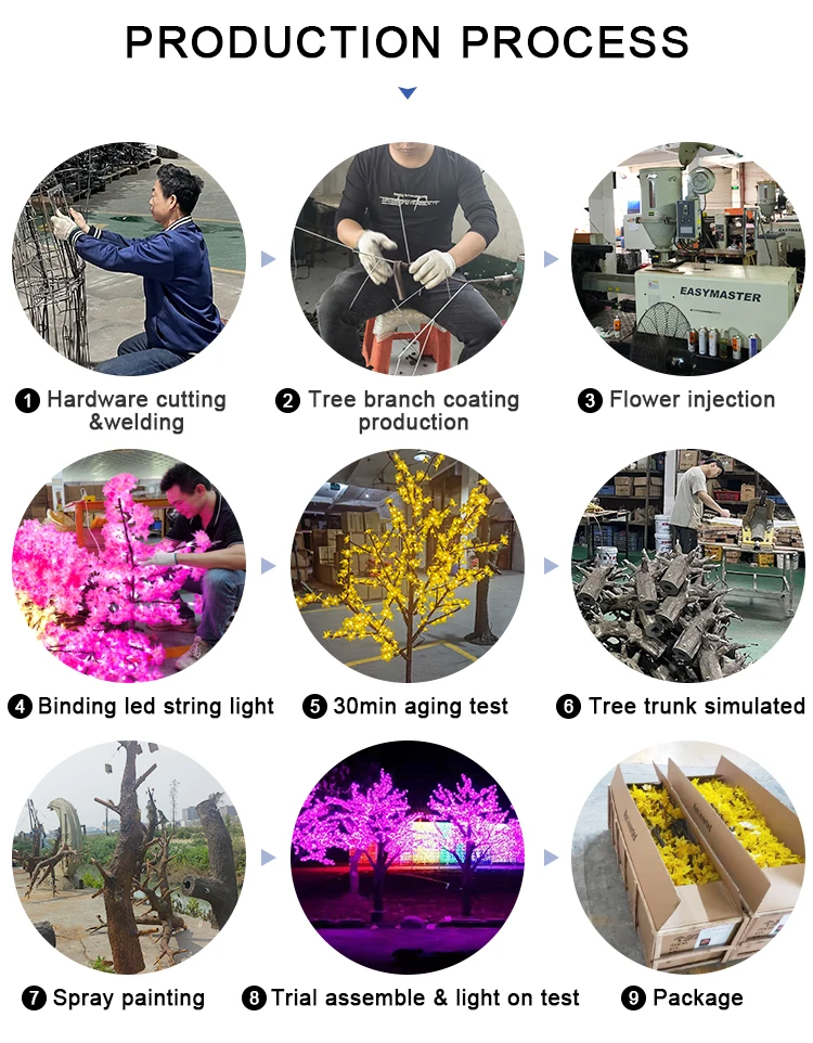 Festival Decorative Ip65 Waterproof Led Street Artificial Tree Lights ...