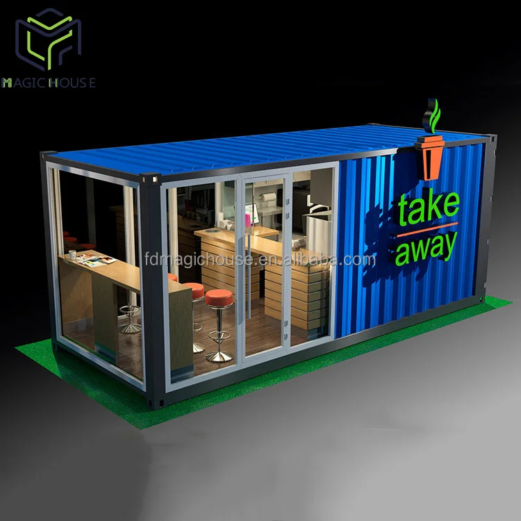 Magic House Container Tuck Shop Coffee Container Bar Luxury