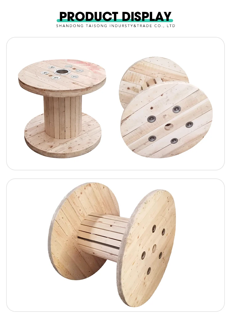 Large Wooden Cable Drums Flange Diameter Wooden Bobbin Large Wooden ...