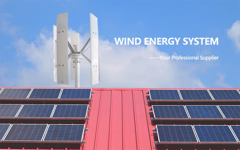 Vertical Wind Turbine Hybrid Power System 6 Kw Wind Turbine + 5 Kw ...