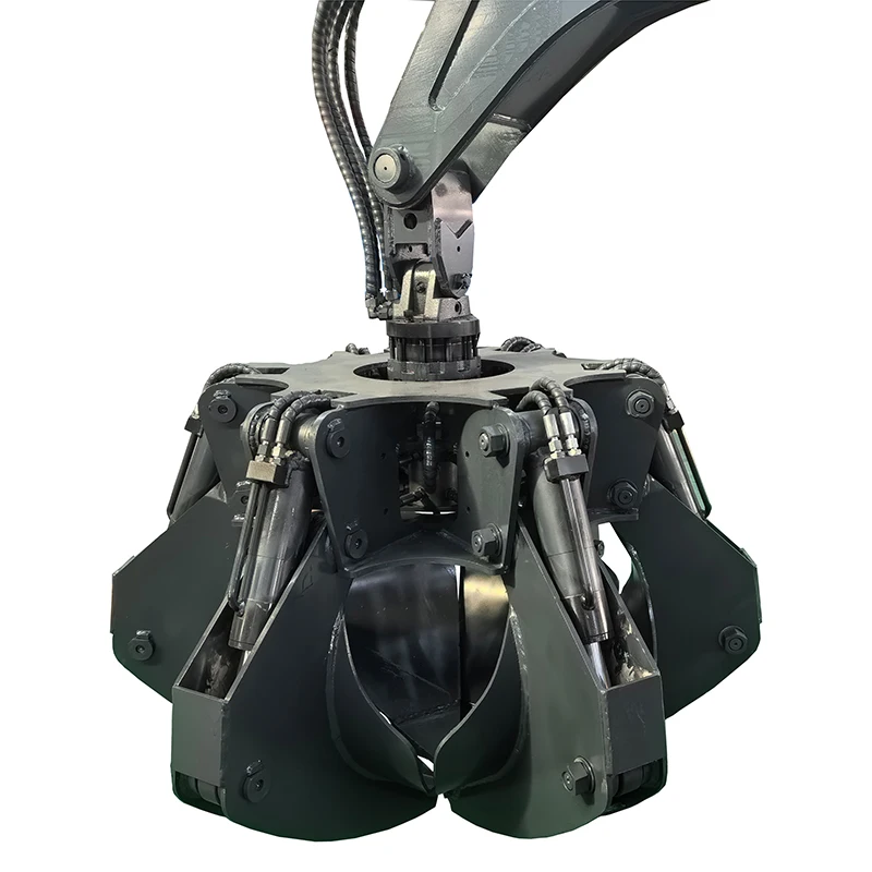 Excavator Digger Forest Tree Wood Log Timber Gripper Grapple Crane ...