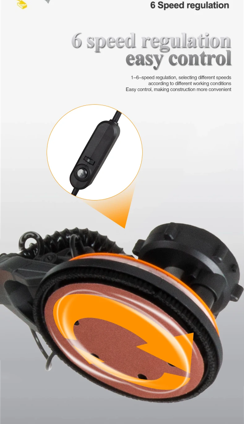 850W Variable Speed Wall Sander - Efficient Drywall Tool