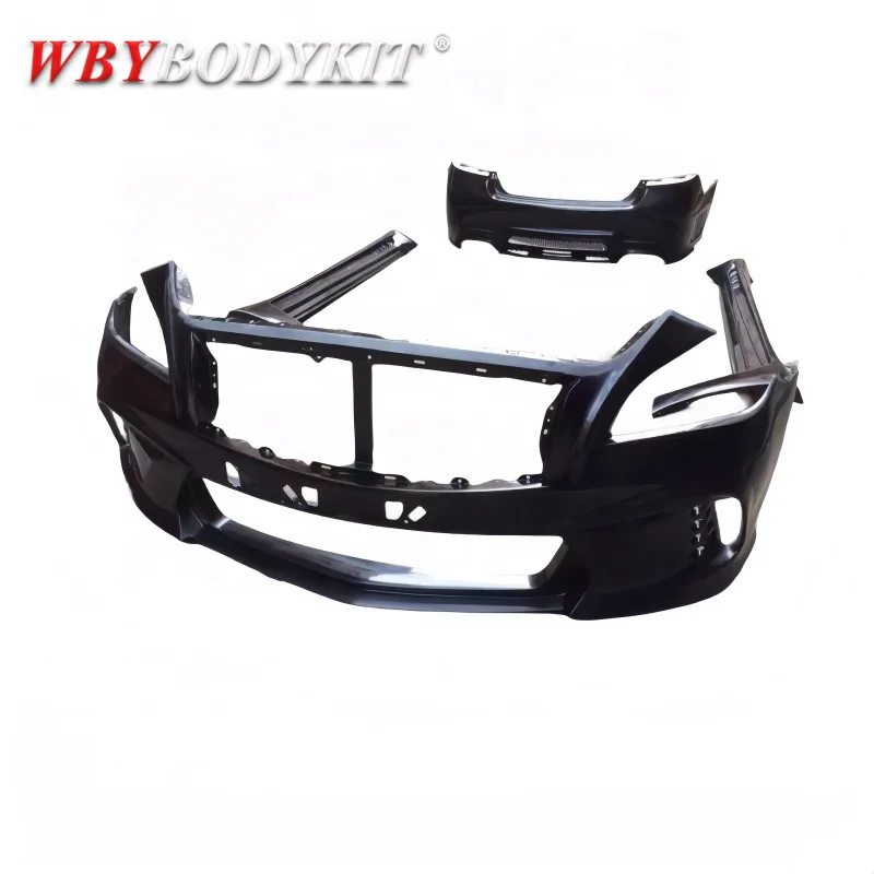WD Style Front Bumper Side Diffuser Rear Bumper Kit for Infiniti Q70 ...