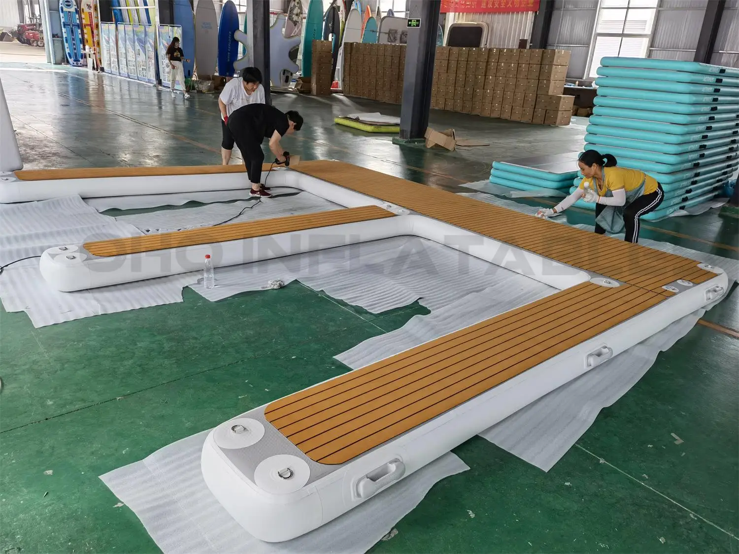 Oho Inflatable Floating Water Platform Jet Ski Yacht Dwf Dock Swimming ...