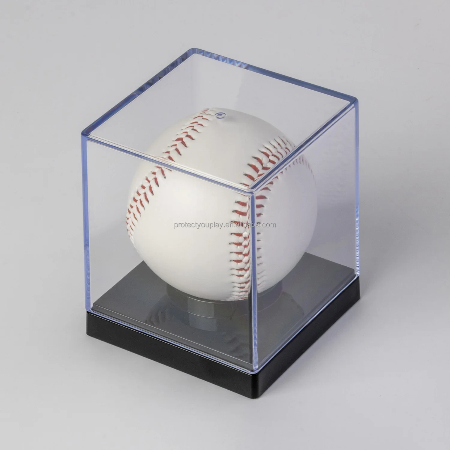 Baseball Display Case Holder Display Cube Box UV Protected Plastic ...