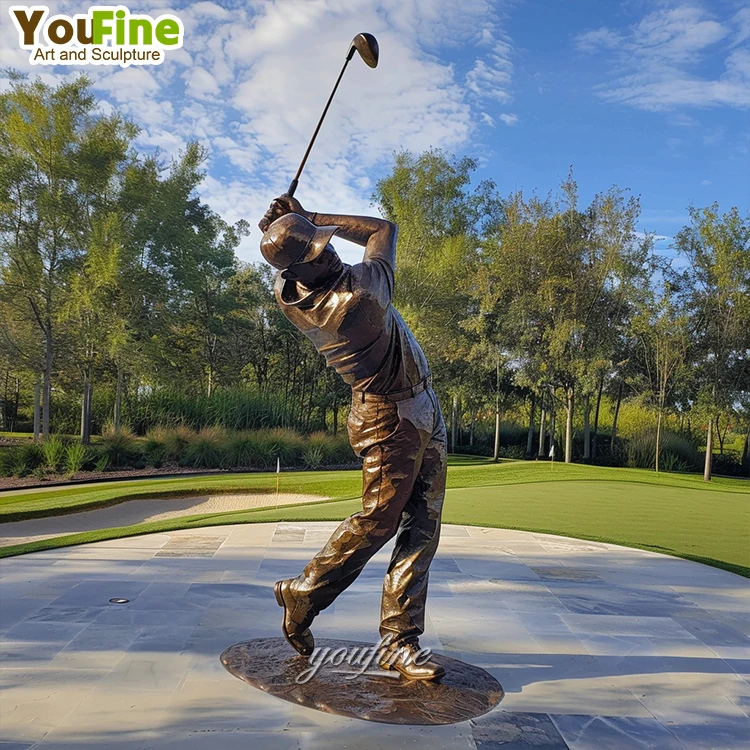 Life Size Custom Statue Famous Golf Bronze Sporter Sculpture Outdoor ...