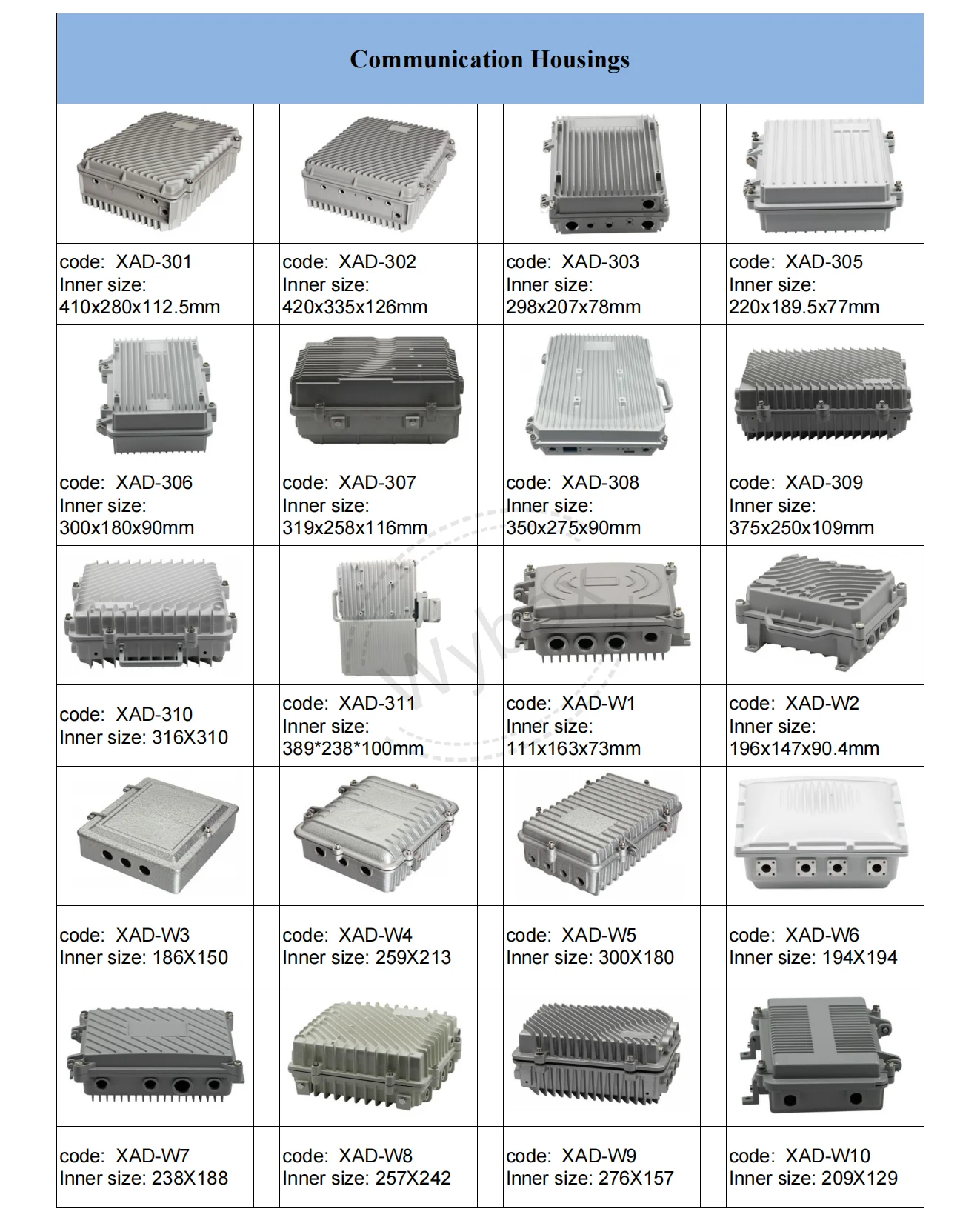 Aluminum Waterproof Enclosure for CATV Amplifier & Telecom
