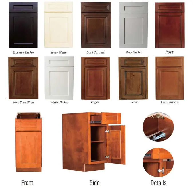 RTA Kitchen Cabinet Solid Wood Sample Piece Available for Sale Foshan ...