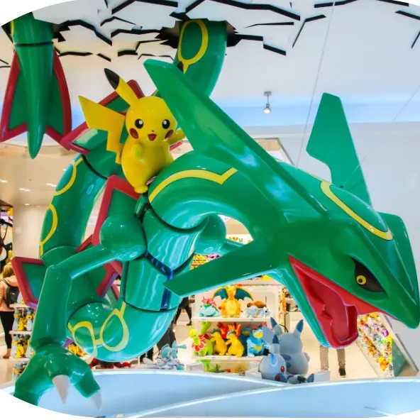 Alibaba.com: Customized Pikachu statue, resin & fiberglass material, large outdoor decoration ...