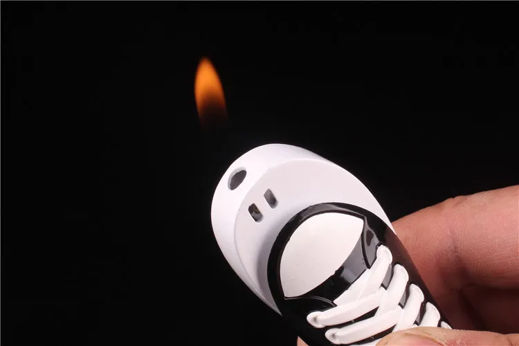 New Arrival Creative Design Canvas Shoe Shape Gas Lighter With Key ...