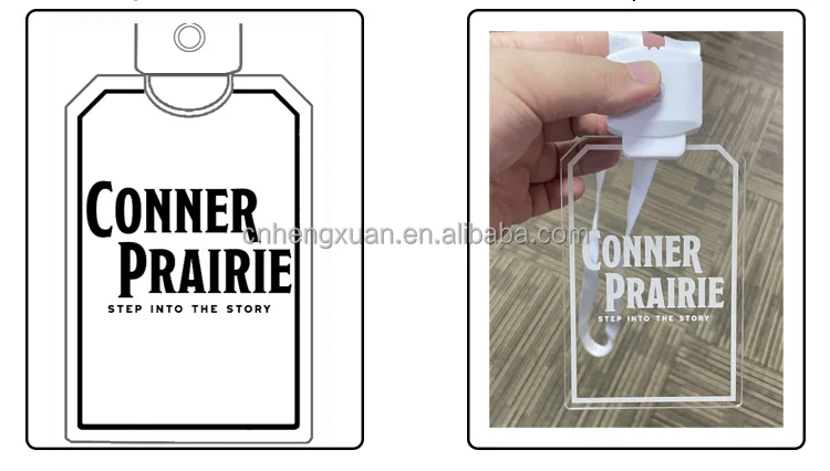 2024 LED ID Card Acrylic Light up Flashing Neck Lanyard 15 Colors LED ...