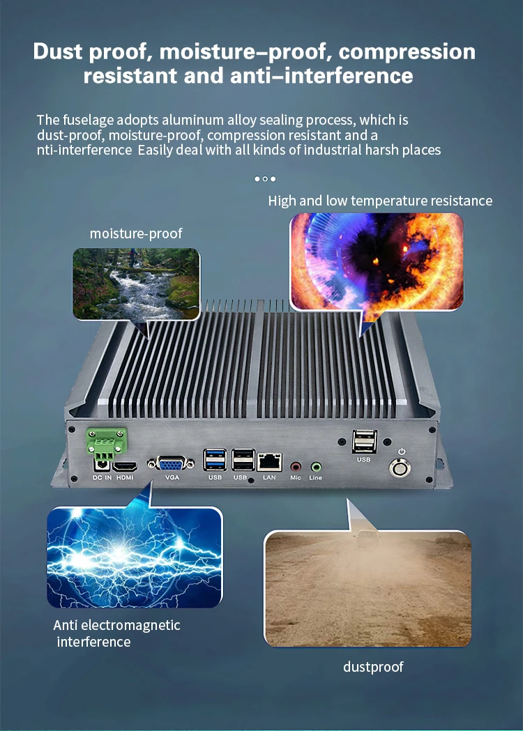 Lan J1900 Fanless Nuc Nano Fanless Micro Mini Pc Linux Server Pfsense ...