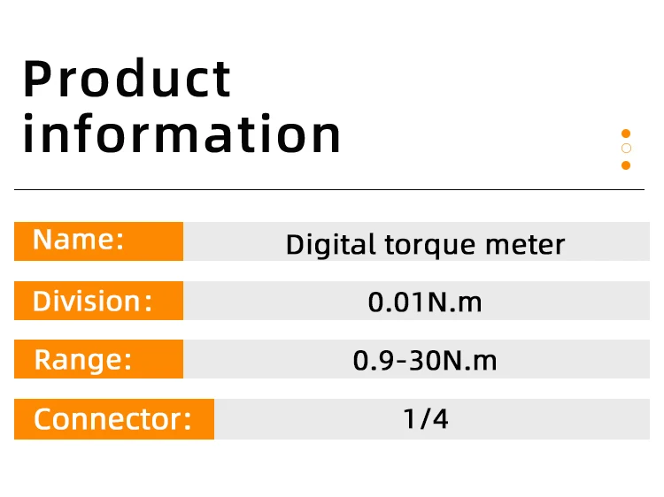 High Precision Digital Torque Meter - Torque Wrench Tester