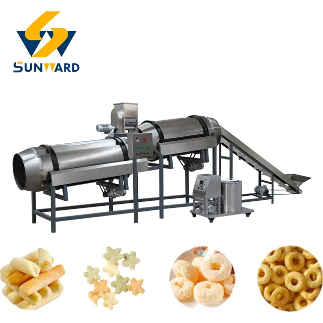 Snacks Food Extruder Corn Puffed Making Machines Corn Snacks Cheese ...