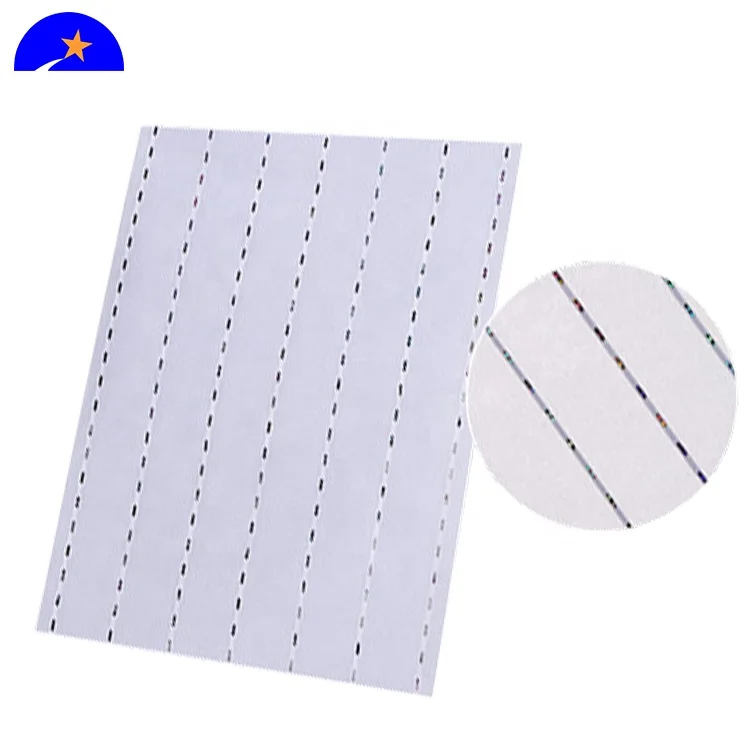 Design affordable price security thread paper for office culture,Strip ...