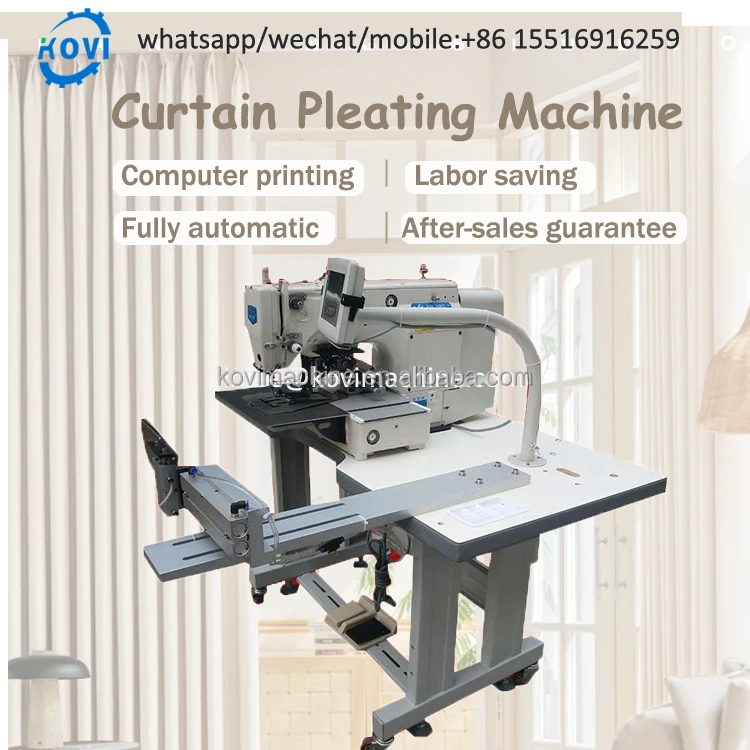 Computer Programmable CNC Curtain Pleating Sewing Machine
