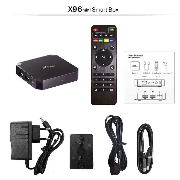Stable 4k X96 Mini Android 7.1.2 Smart Tv Box 4k 1gb 8gb Amlogic S905w ...