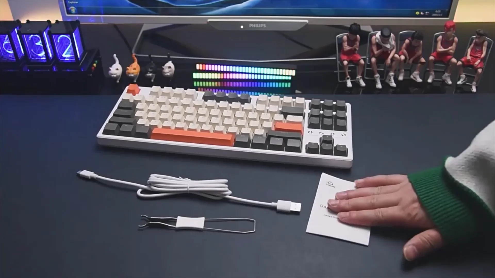 Free Wolf K87 Rgb Backlight Three Mode Axle Seat Hot Plug Mechanical ...