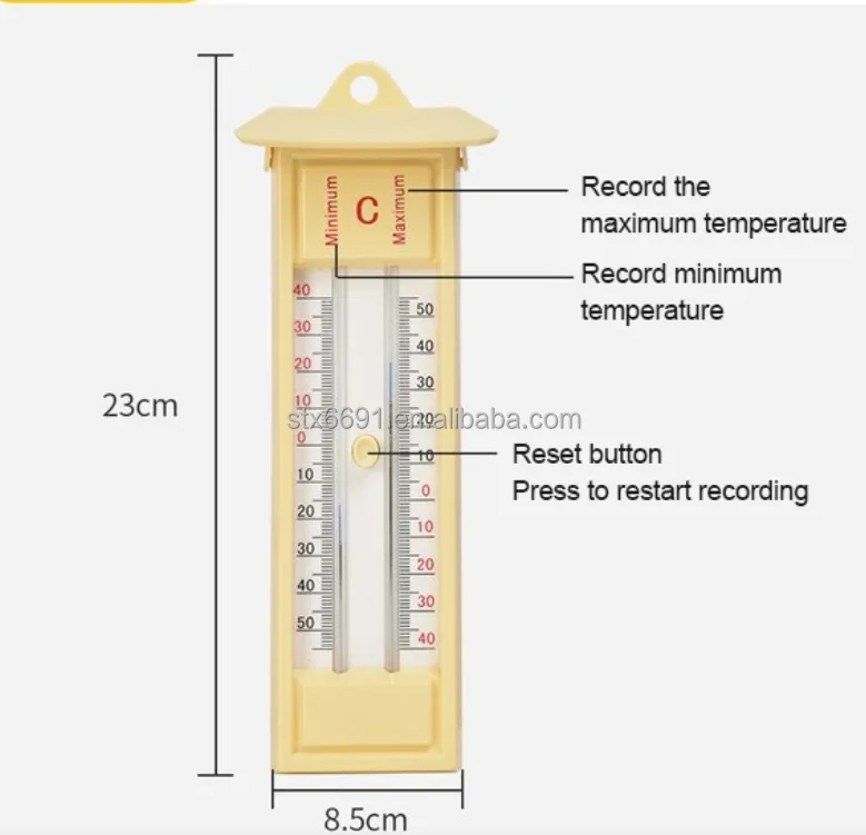 U-shaped Thermometer for Aquaculture - Easy to Read